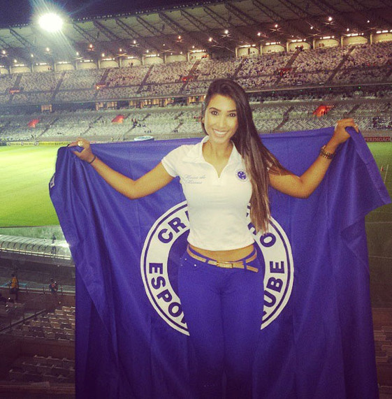 Josi Neves, fanática del Cruzeiro