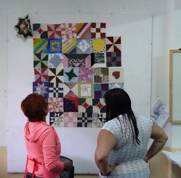 Taller de patchwork para presas del INR