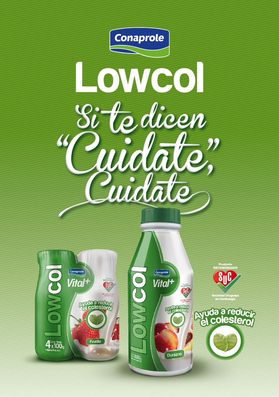 Cuidá tu corazón con Lowcol de Conaprole