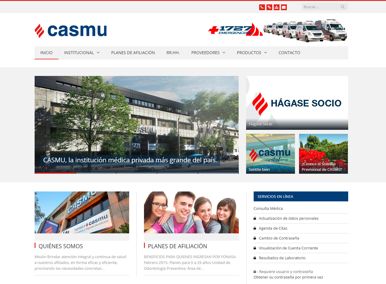 CASMU agiliza su gestión digital con una nueva página web