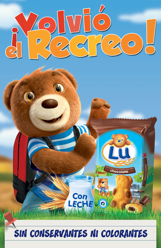 Osito Lu lleva su propuesta nutritiva a los recreos uruguayos