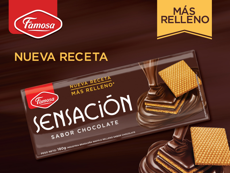 Las galletitas Sensación se renuevan con más relleno de chocolate
