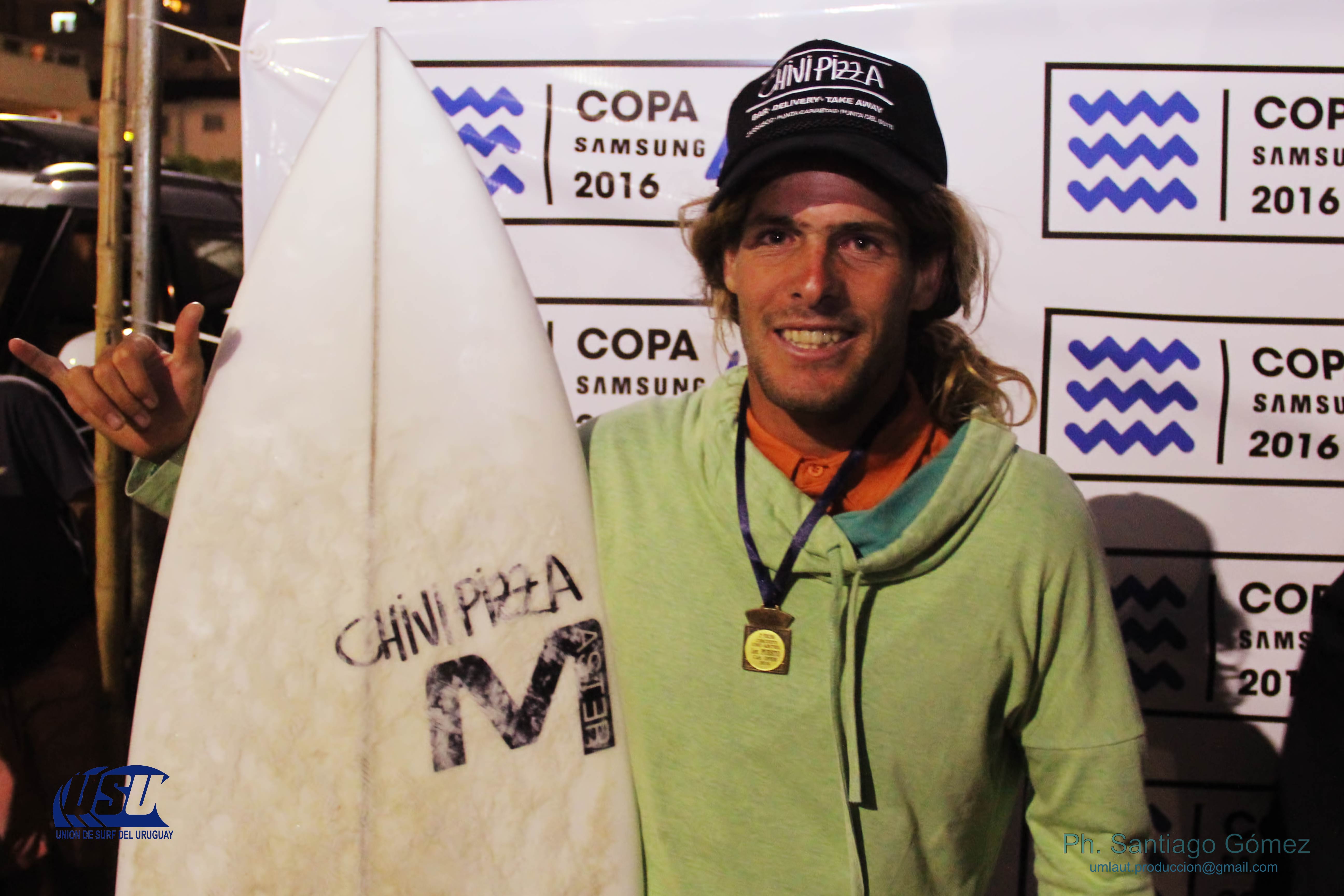Sebastián Olarte ganó la 2.ª etapa del Circuito Uruguayo de Surf
