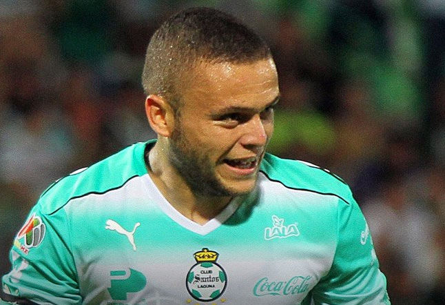 Jonathan Rodríguez marcó su primer gol en el Santos Laguna de México