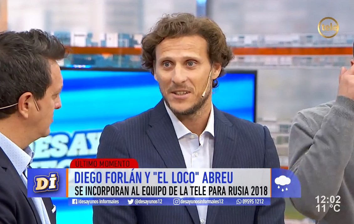 Diego Forlán se incorpora al equipo de La Tele: “Esperemos que la ...