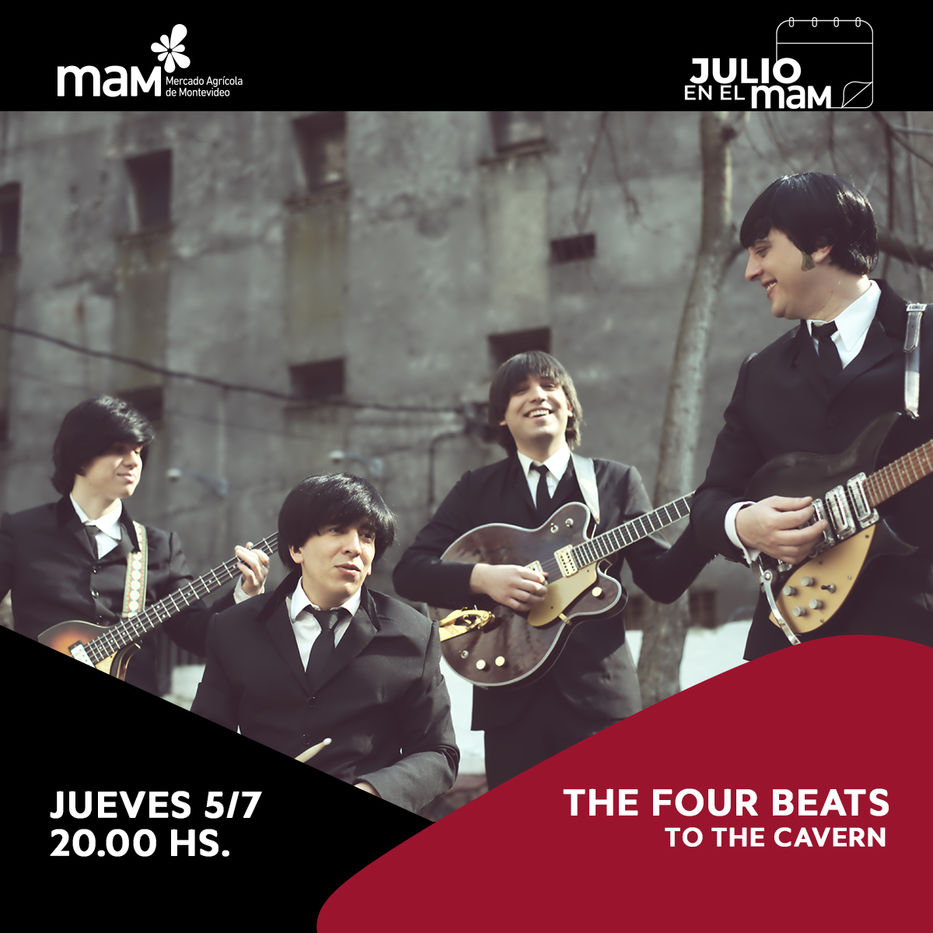 The Four Beats se presenta este jueves en el Mercado Agrícola de Montevideo