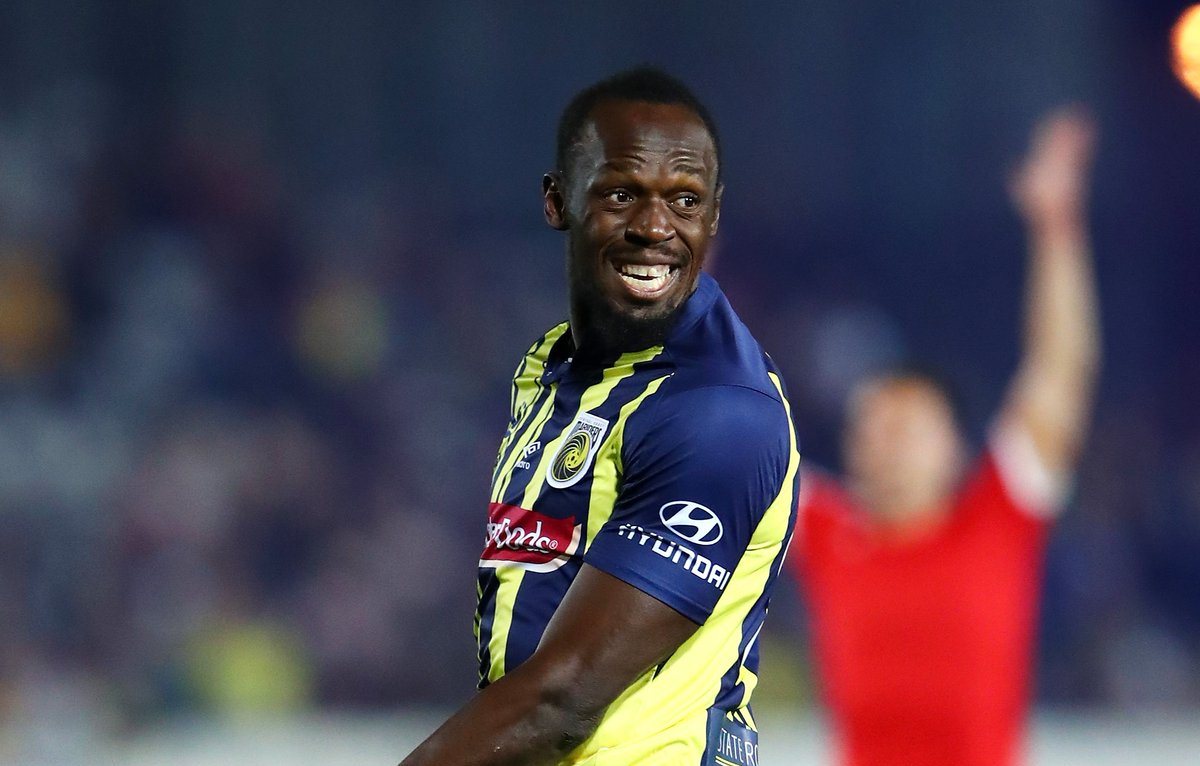 Usain Bolt hizo su debut como futbolista profesional en un amistoso que ...