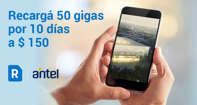 Con Recarga.uy obtené 50 GB para navegar en tu Antel