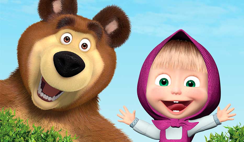 Un episodio de los dibujos animados 'Masha y el Oso' entró en el Libro ...