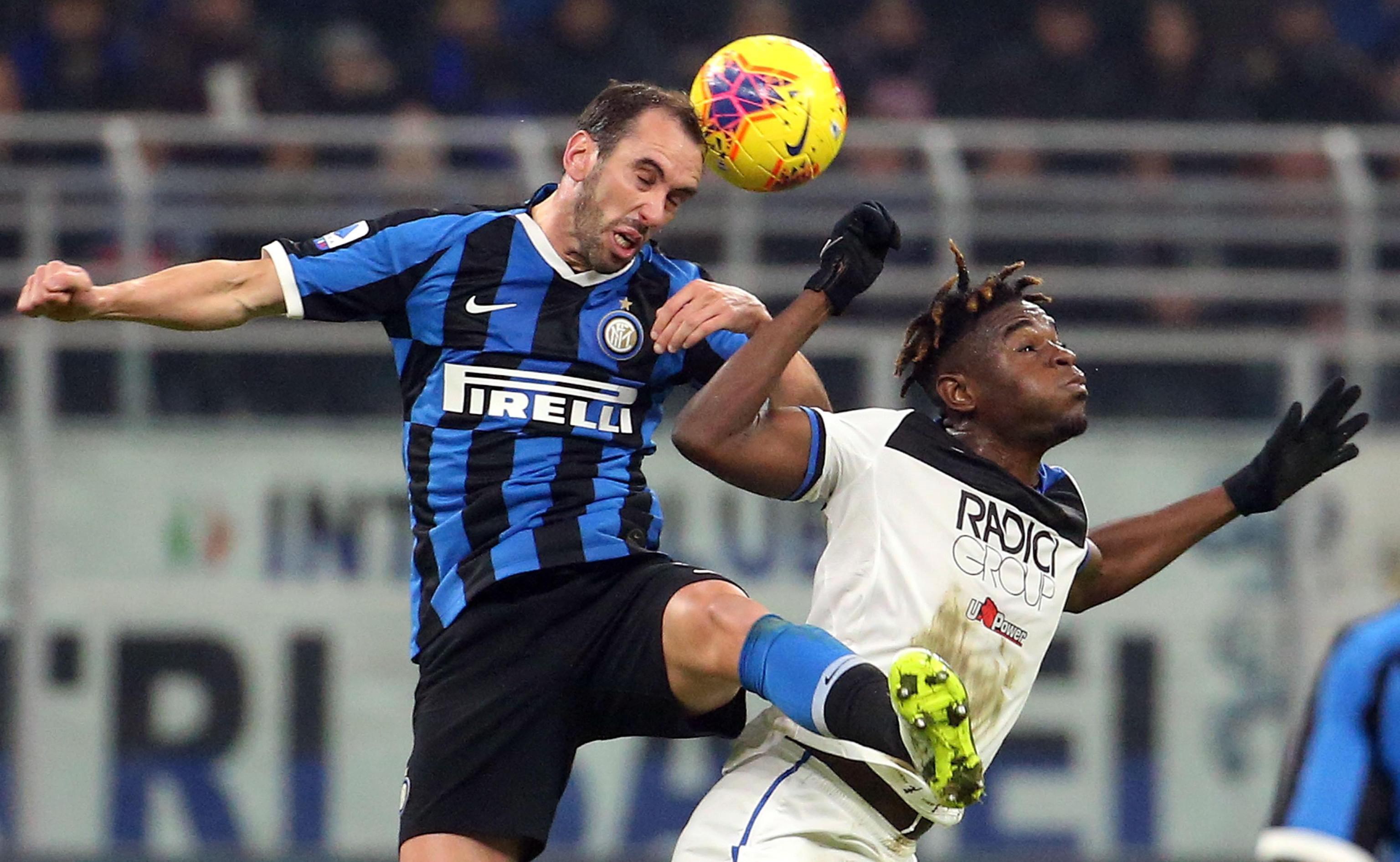 Italia: Inter, con Diego Godín en cancha, igualó 1-1 con Atalanta en ...
