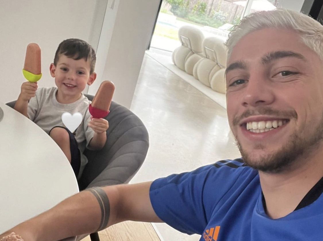 Federico Valverde cumplió su promesa de teñirse el pelo por ganar la ...