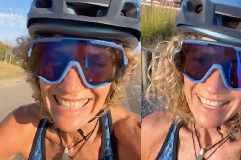 “Del agua al campo”: el ciclismo intenso de Maru Botana por la laguna ...