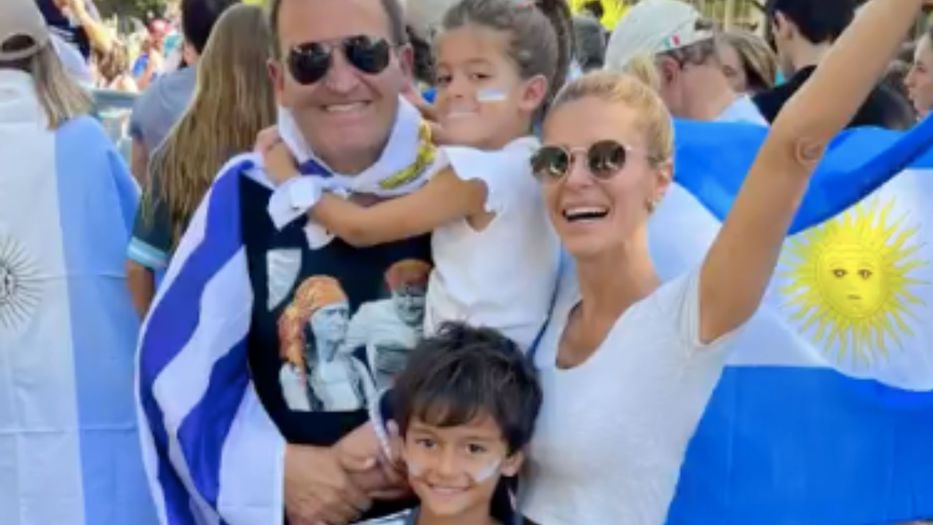 Vanina Escudero y Álvaro Navia festejaron el triunfo de Argentina en ...