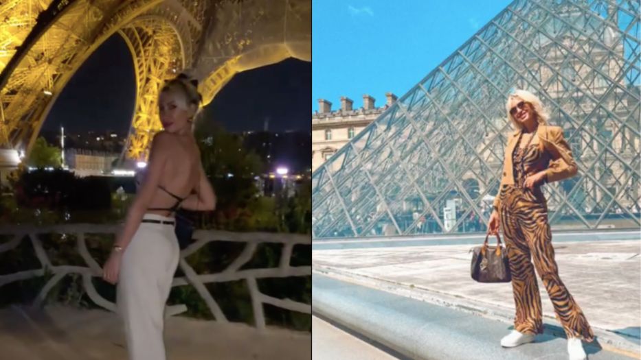 Los días de Giannina Silva en París: cena con vista a la Tour Eiffel y paseo por el Louvre