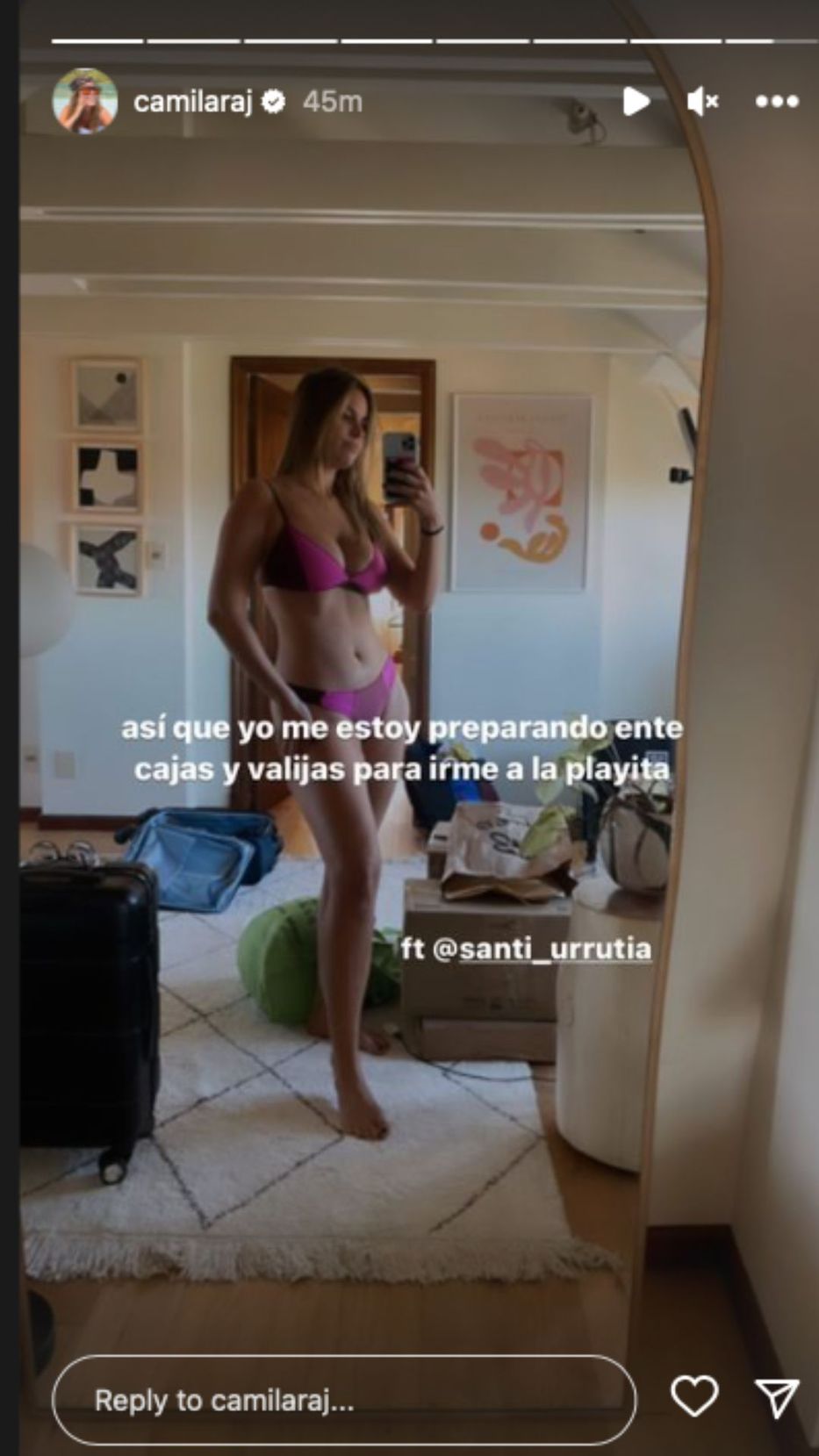 Tras llorar en las redes, Cami Rajchman contó que se fue de viaje con Santiago Urrutia