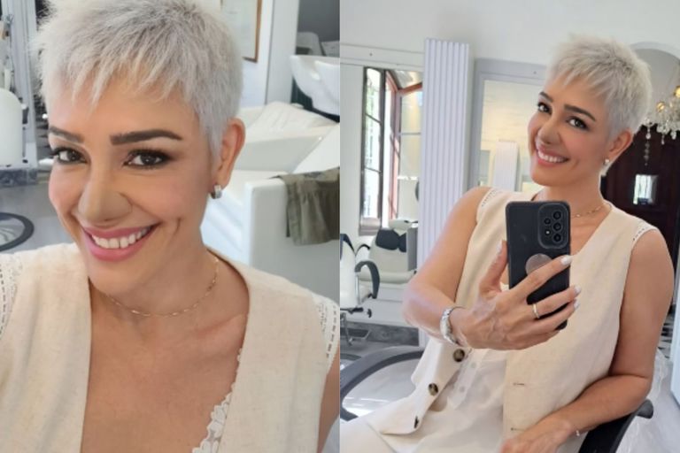 Eunice Castro sorprendió con un nuevo cambio de look: pixie cut y platinado