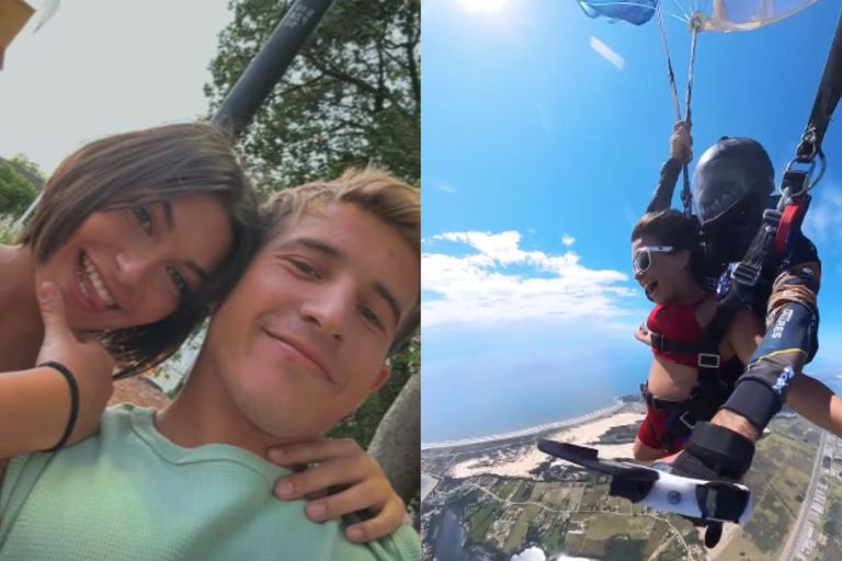 La escapada romántica de Pablo Arnoletti y Martu Morales: salto de ...