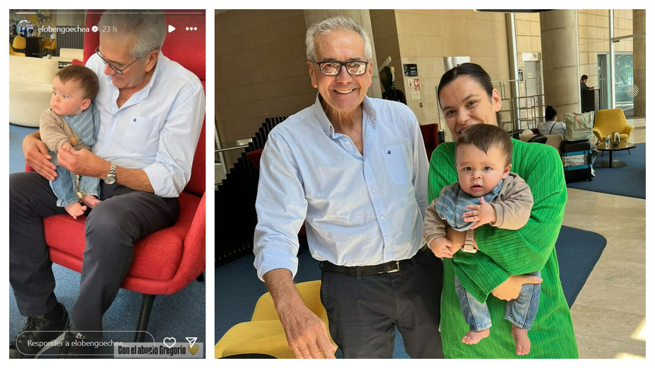 “Visitas que amamos”: las tiernas imágenes de Gregorio Pérez con nieto ...