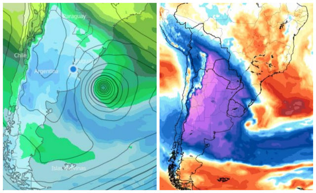 “Refuerzo de aire frío”: la masa antártica que traerá días como para ...