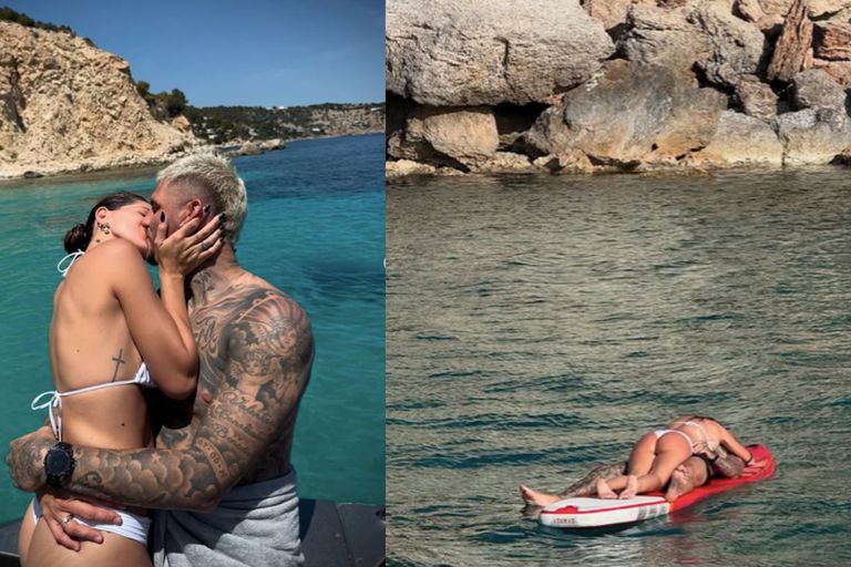Icardi y China Suárez en Ibiza: las fotos más hot de la pareja, al borde de la censura