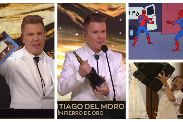 Santiago del Moro se anunció a sí mismo como Martín Fierro de Oro y ...
