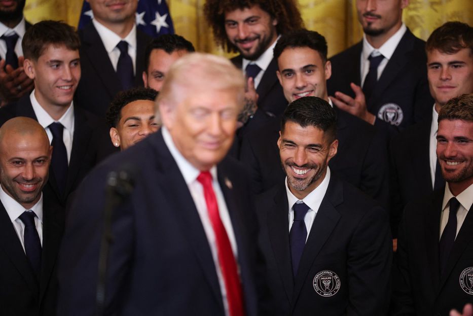 Donald Trump elogió al salteño Luis Suárez al recibir a Inter Miami en ...